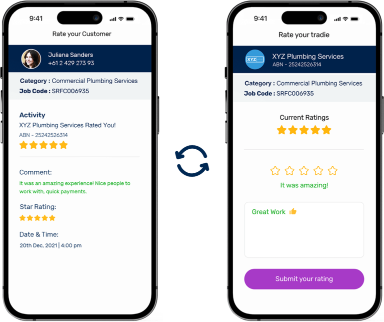 Service Request App - i4Tradies